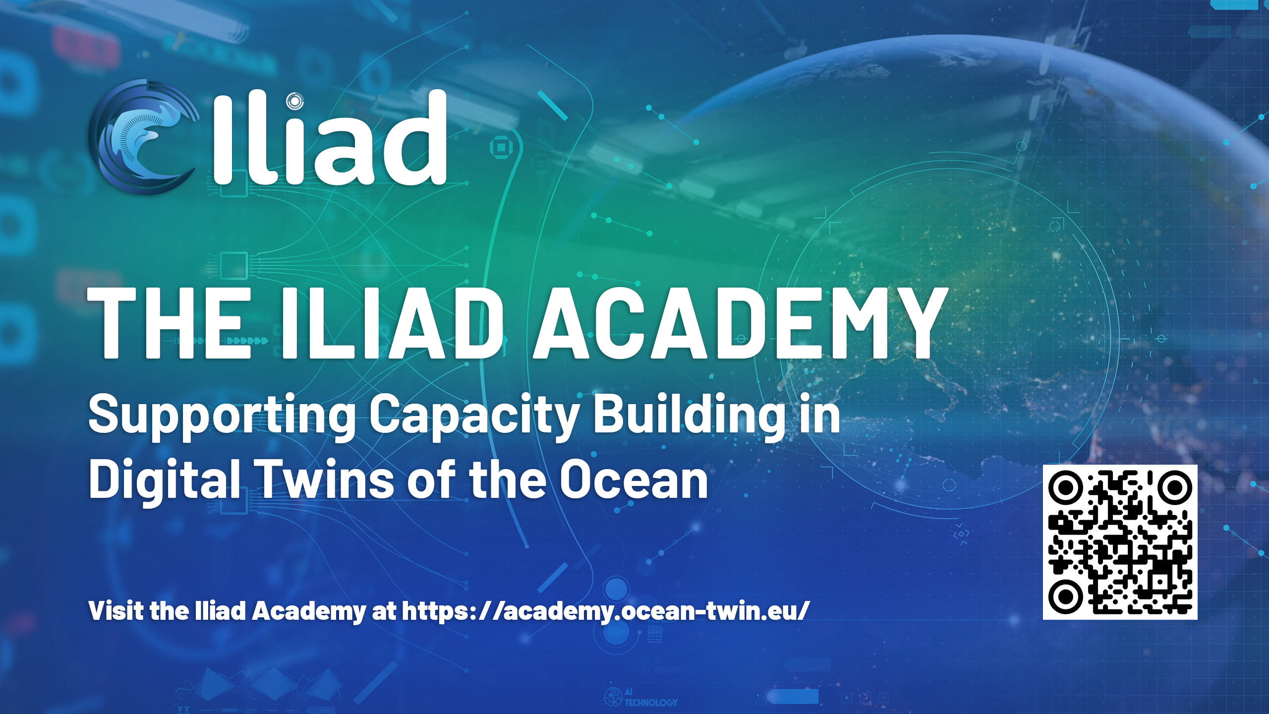The Iliad Academy to Support Capacity Building in Digital Twins of the Ocean